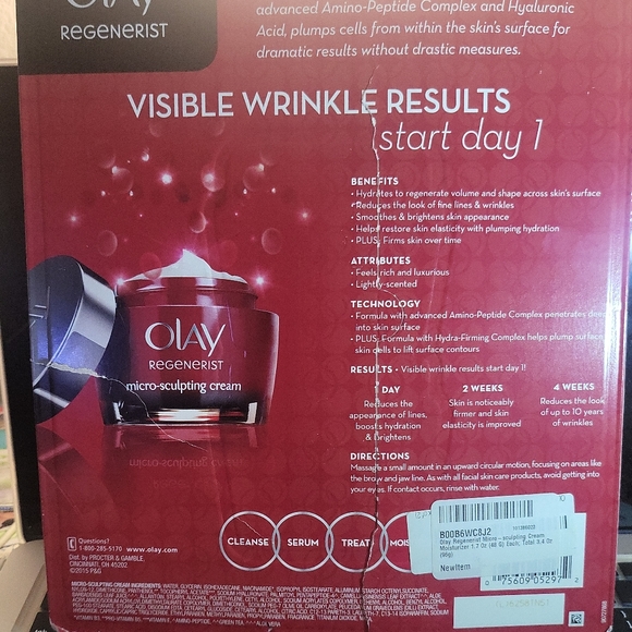 OLAY | Other | Olay Regenerist Micro Sculpting Cream Moisturizer | Poshmark
